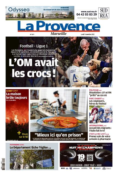 La Provence N20221107 du 07 novembre 2022 à télécharger sur iPad