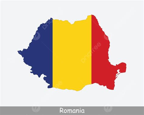 Romania Map Flag Clipart Eps Isolated Vector Clipart Eps Isolated