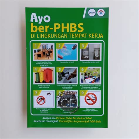 Jual Poster PHBS Di Lingkungan Kerja Poster Ayo PHBS Shopee Indonesia