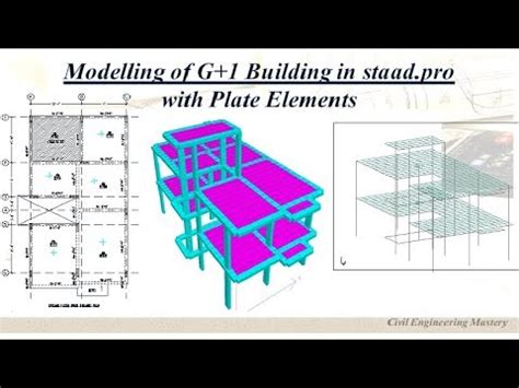 Modelling Of G 1 Building In Staad Pro V8i With Plate Elements