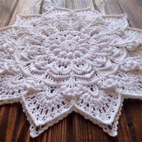 Doily Crochet Doily Doilies Table Setting Textured Doily Lace Etsy
