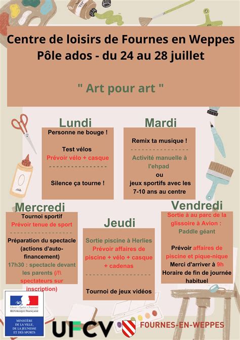 Le centre de Loisirs Eté 2023