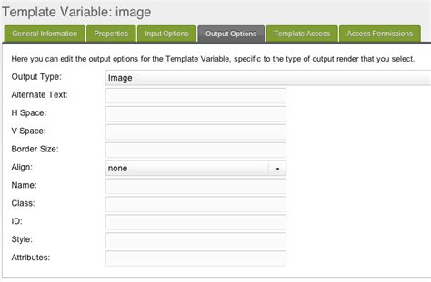 Image TV Output Type Template Variable Output Types MODX Documentation