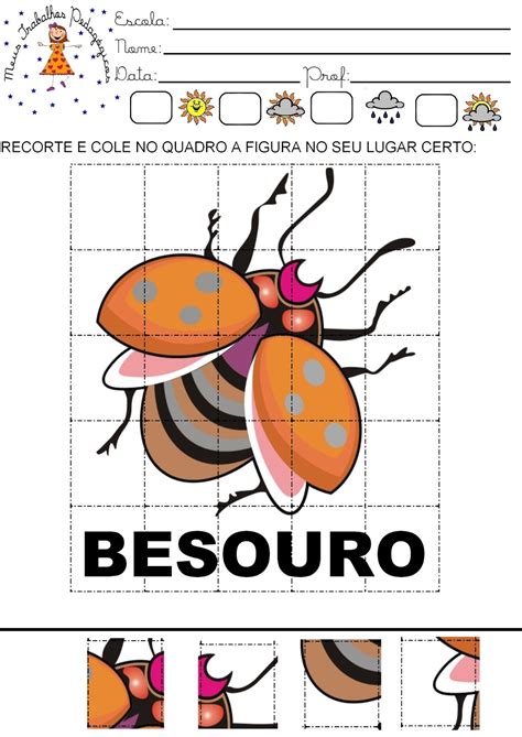 Atividades Para Recortar E Colar Alfabetização RETOEDU