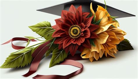 Sombrero De Graduaci N Gorra Acad Mica Gorra De Graduado Con Flores