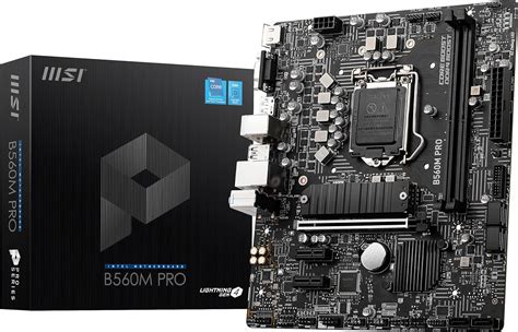 MSI B560M PRO ProSeries Motherboard MATX 11th 10th Gen Intel Core