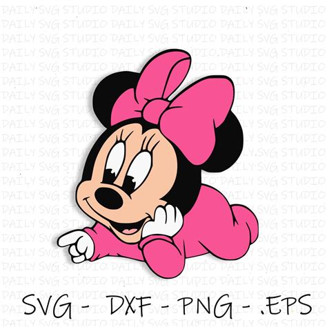 Baby Minnie Mouse Svg Files 205 SVG Images File