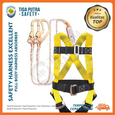 Jual Safety Harness Full Body Harness Absorber Double Big Hook