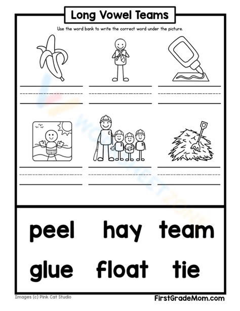 Vowels Team Worksheet