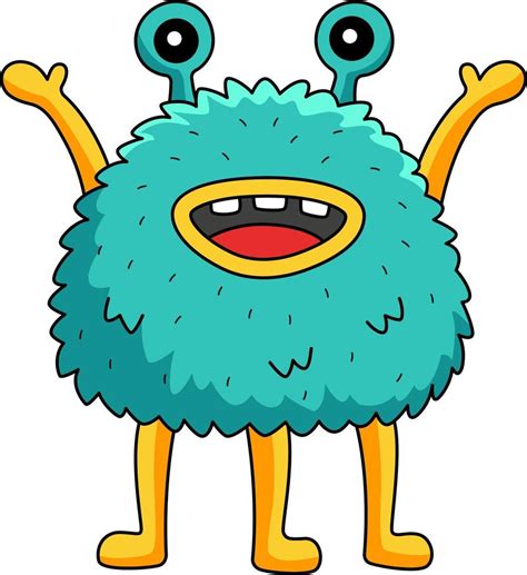 Talking Monster Cartoon Colored Clipart Vector Art At Vecteezy