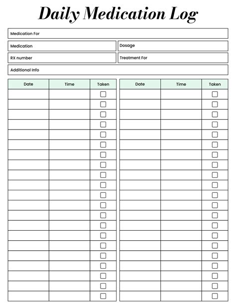 10 Best Printable Medication Administration Record Template Artofit