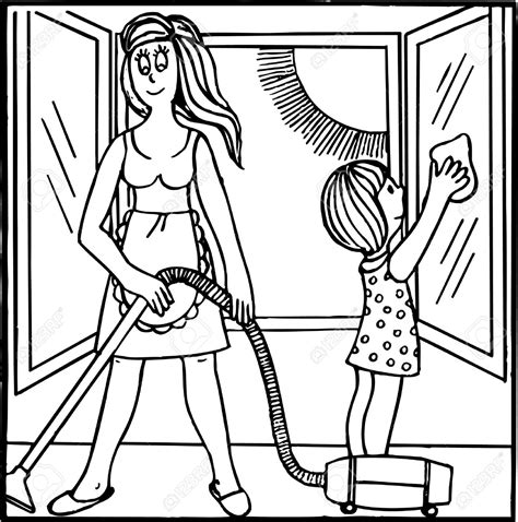 Cleaning Clipart Black And White Clip Art Library