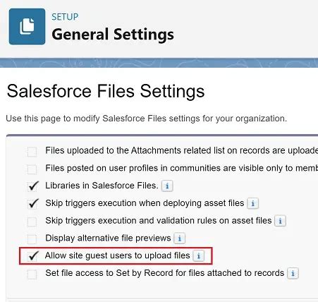 How To Allow Guest User To Upload Files Using Lightning Web Component