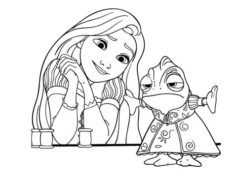 Coloriage Raiponce à imprimer sur ColoriageEnfant