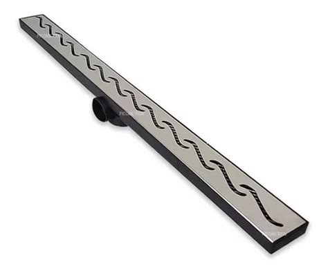 Ralo Linear Para Banheiro 5x70 Sifonado Grelha Preto Inox MercadoLivre