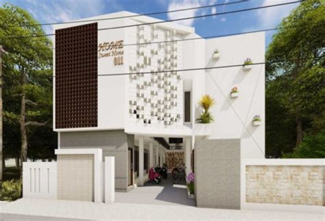 9 Desain Rumah Kost 2 Lantai Lahan Sempit Nyaman Dan Estetik