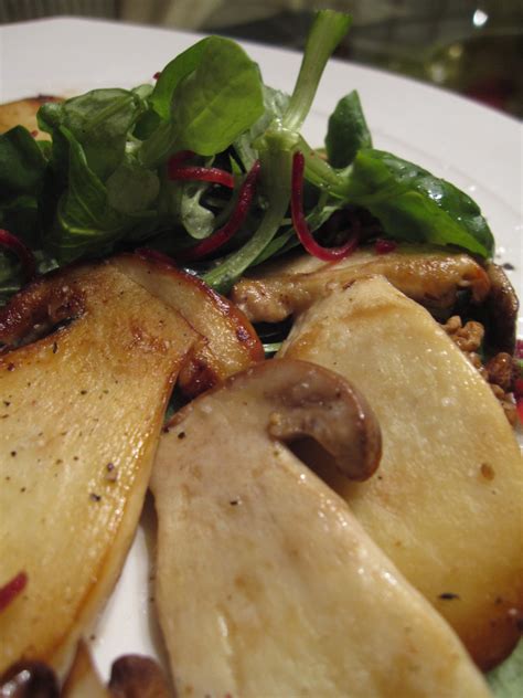 Les cèpes salade de cèpes