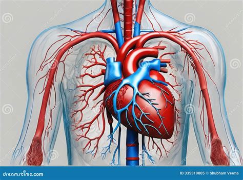 Heart In Human Body With Heart System Heart In Human Body With Heart