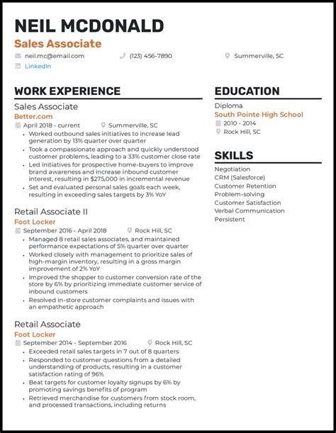 Sales Rep Resume Liverugbyfoxnetwork