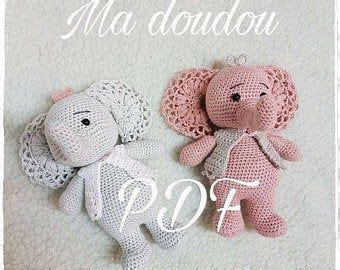 Crochet Pattern Patron Tutorial Amigurumi Cuddly Doudou Etsy Bunny