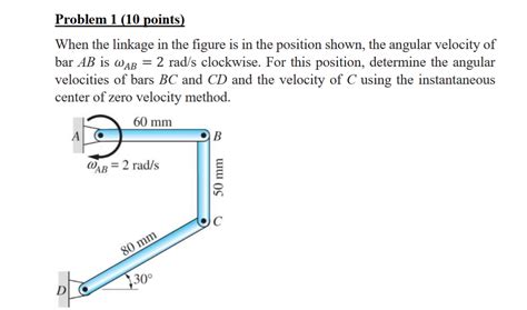 solved you need to use instantaneous center ic of zero
