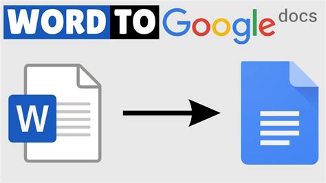 How To Convert Word Document To Google Docs Youtube