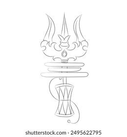 Shiva Trishul Vector Art Icons Graphics Stock Vector Royalty Free