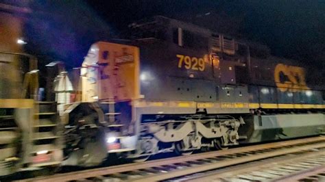 Csx An Ex Lms Conrail Dash Trails On Csx Double Stack