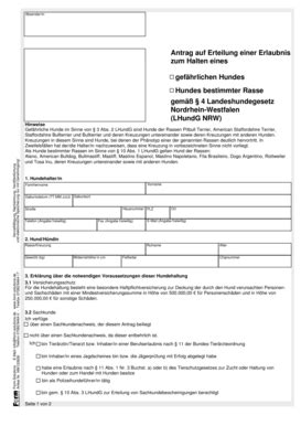 Fillable Online Antrag Auf Erteilung Einer Erlaubnis Zum Halten Fax