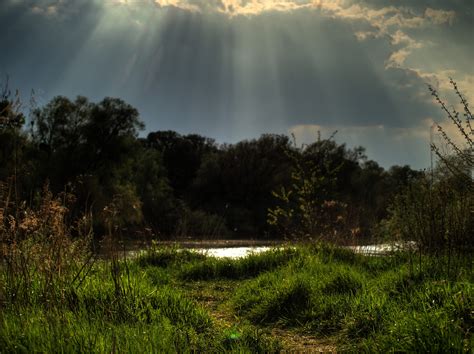 Hintergrundbilder Sonnenlicht Landschaft Wald Hügel See Wasser