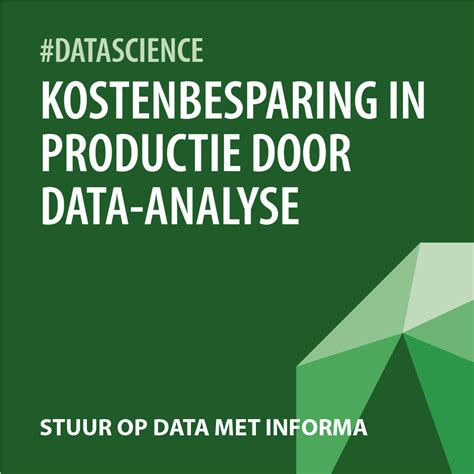 Kostenbesparing In Productie Door Data Analyse Informa