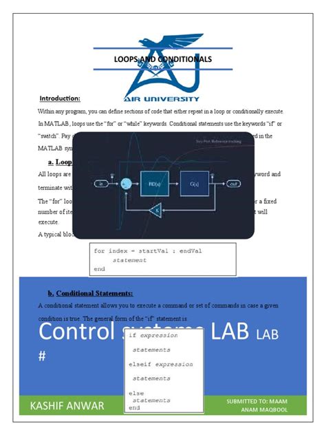 loops and conditionals in matlab pdf control flow matlab