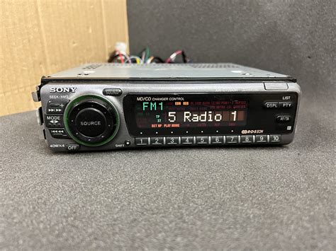 Old Classic 90 S Sony Car Radio Cassette Player Cd Changer Control Xr