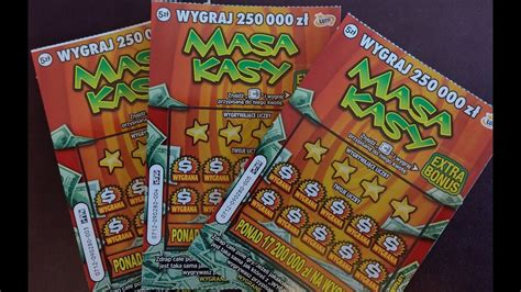 Zdrapki Lotto Czwartkowy Draping Premierka Masa Kasy