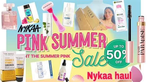 NYKAA PINK SUMMER SALE HAUL 2023 Upto 50 Off Nykaa Haul Huge Haul