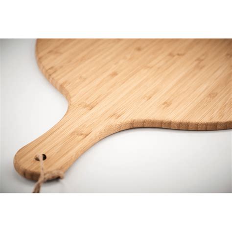 Tabla De Cortar Bamb Redonda Con Mango Kairel