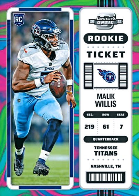 2022 Panini Contenders Optic NFL Football Cards Checklist