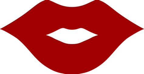 Lips Kiss Silhouette Girly Free Svg File Clipart Image SVG Heart
