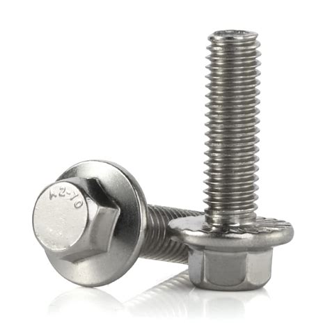 Amazon M X Mm Flanged Hex Head Bolts Flange Hexagon Screws