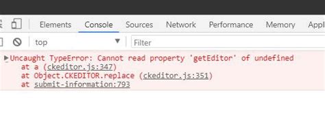 javascript ckeditor js 347 uncaught typeerror cannot read property geteditor of undefined