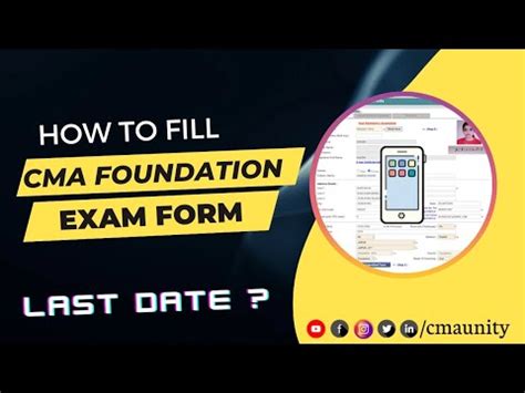 How To Fill CMA FOUNDATION Exam Form Ankit Poonia Cma Foundation