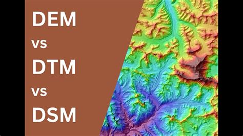 Difference Between Dem Dtm And Dsm Youtube