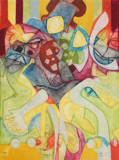 Gerard Fitremann Untitled Hand Signed Limited Edition Embossed