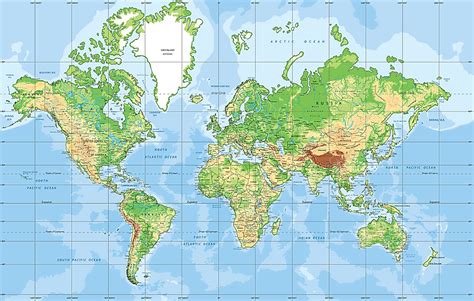 Mercator World Map