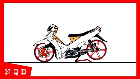 Hướng dẫn vẽ xe sirius độ kiểng Bằng những chiếc bút màu sắc sảo và tài