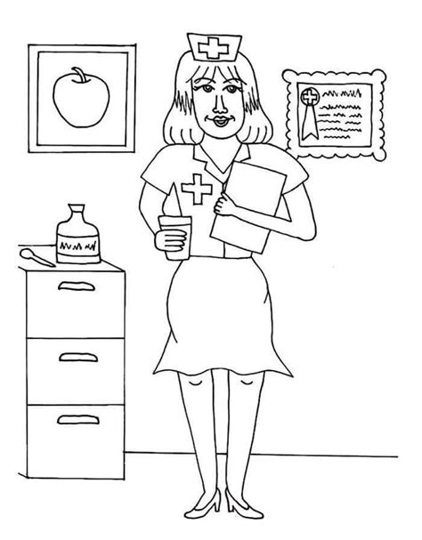 Desenhos De Enfermeira 20 Para Colorir E Imprimir ColorirOnline