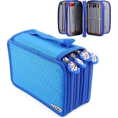 Trousse De Transport À 72 Compartiments Pour Crayons De Couleur