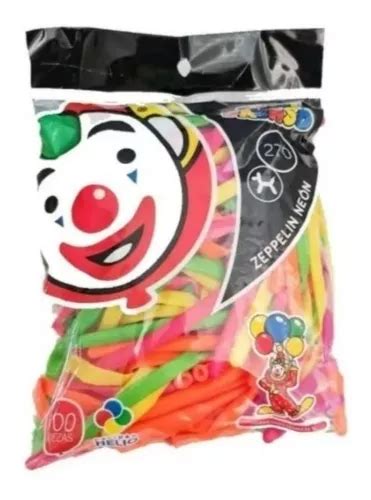 Globos Salchicha Neon 270 Payaso 50 Piezas Calidad