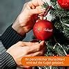 Amazon De Deitert Weihnachtskugel Mit Namen Oder Wunschtext Graviert