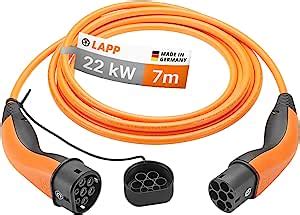 Lapp Mobility Typ 2 Ladekabel 22 KW Glatt 32 A 3 Phasig E Auto